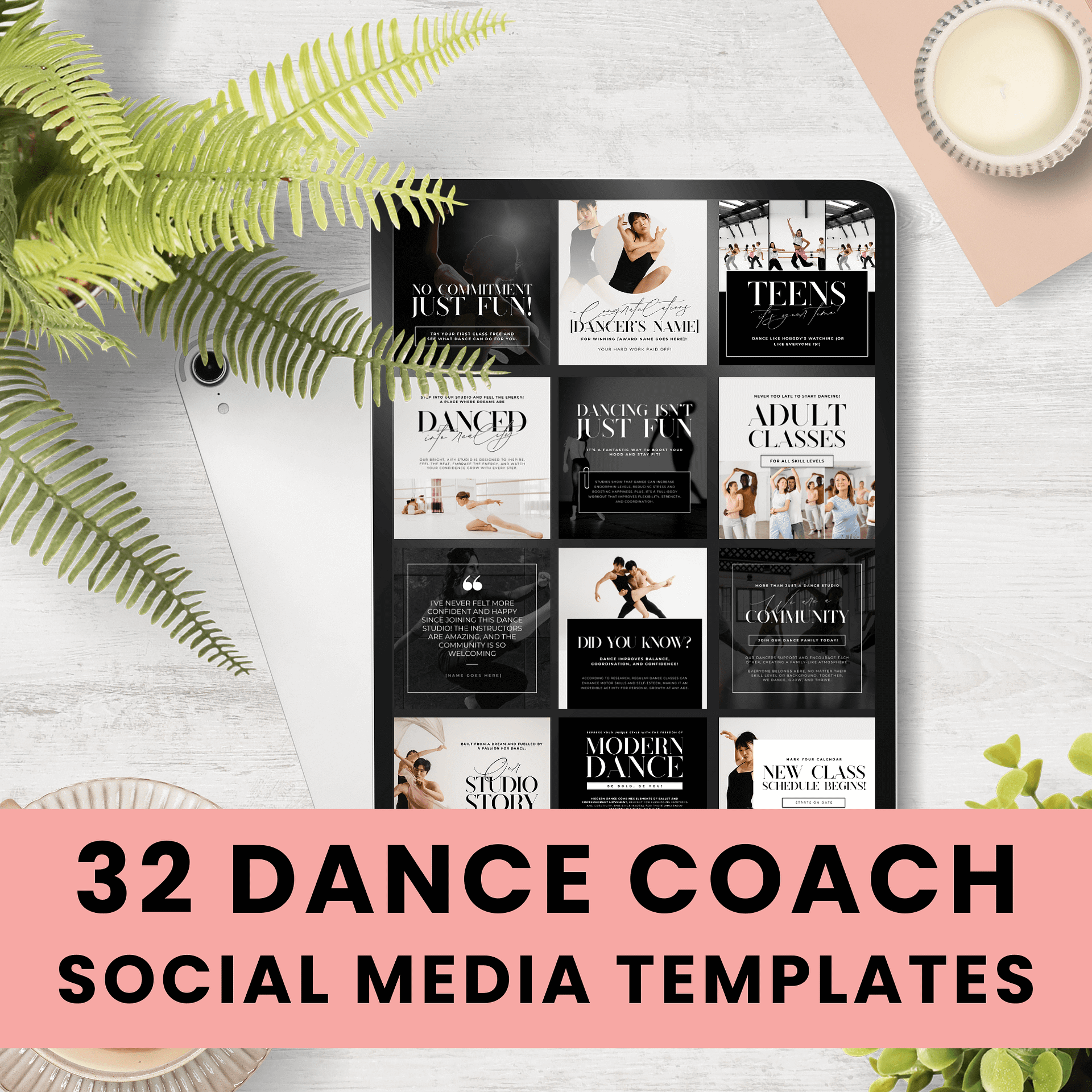 32 Dance Coach Social Media Templates • Nash Cajee